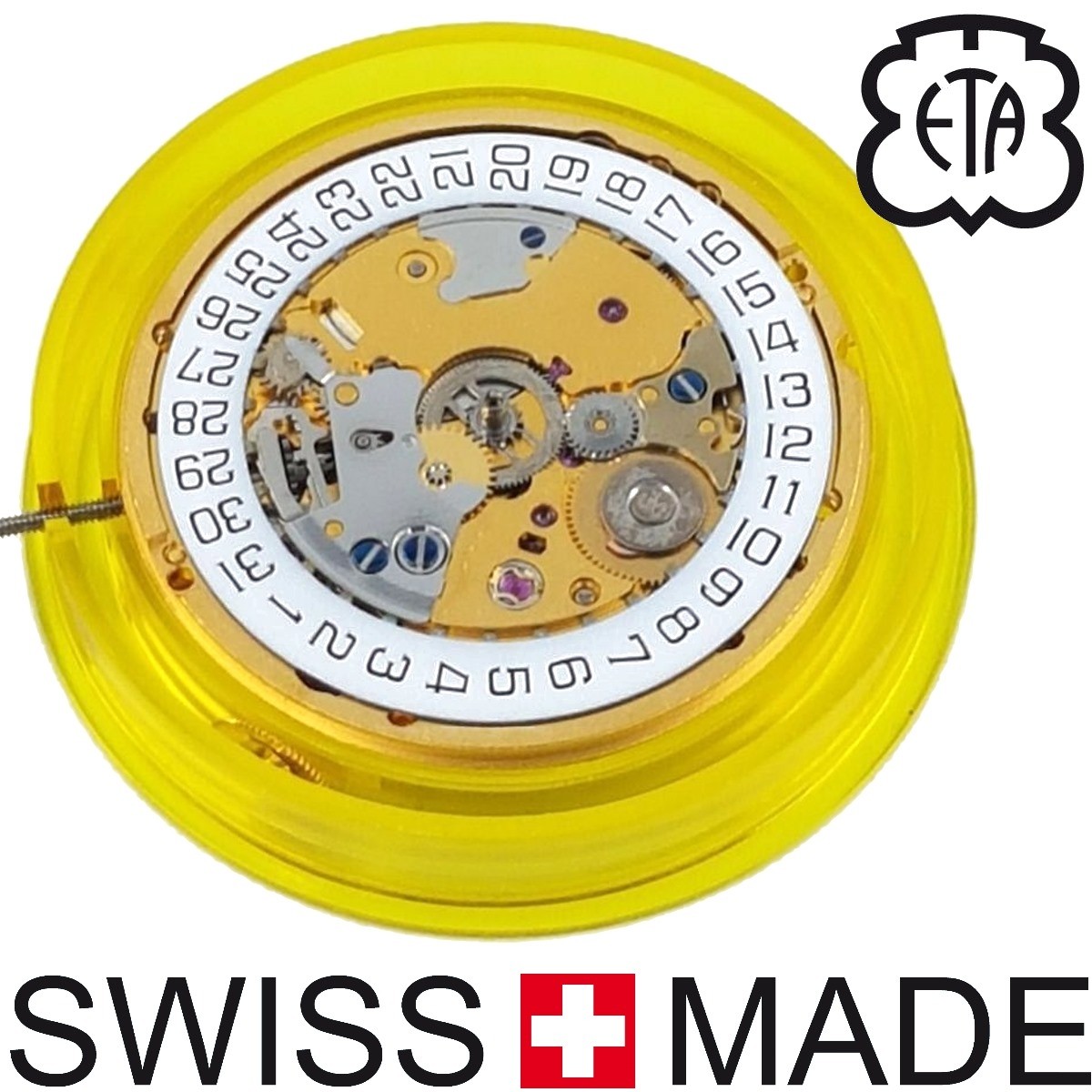 Movimento relógio automático ETA 2892-2 banhado a ouro - Compre um movimento ETA 2892 substituto