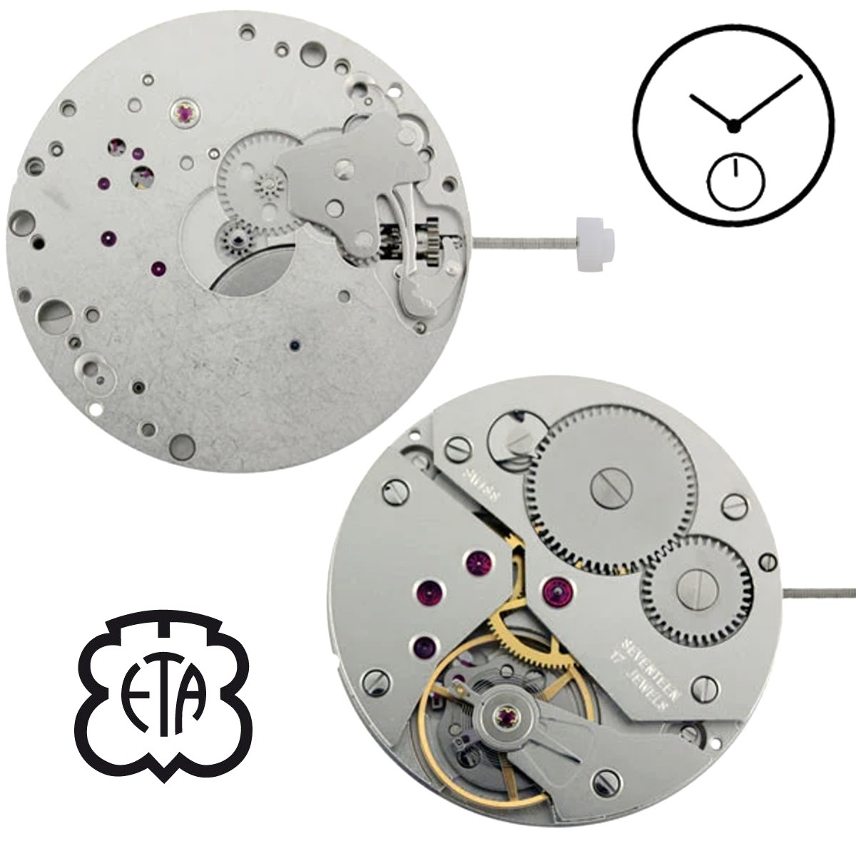 Movimento de relógio Unitas ETA 6497-1 Lepine - Compre um movimento ...