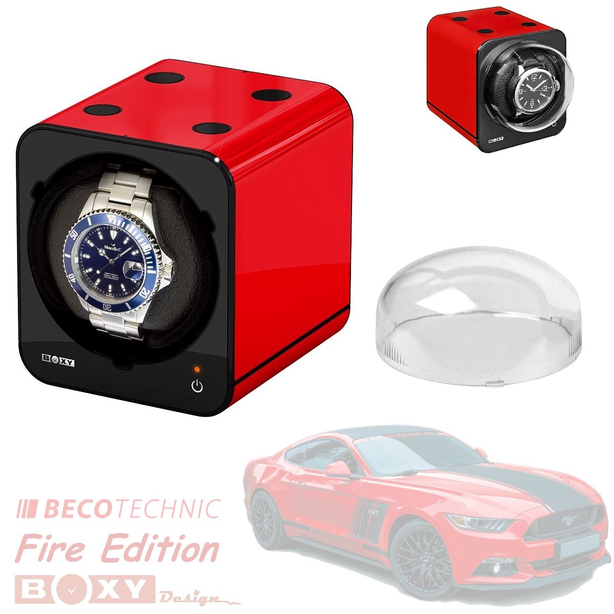 Movimentador relógios BOXY FANCY FIRE PRO4 MAX vermelho watch winder
