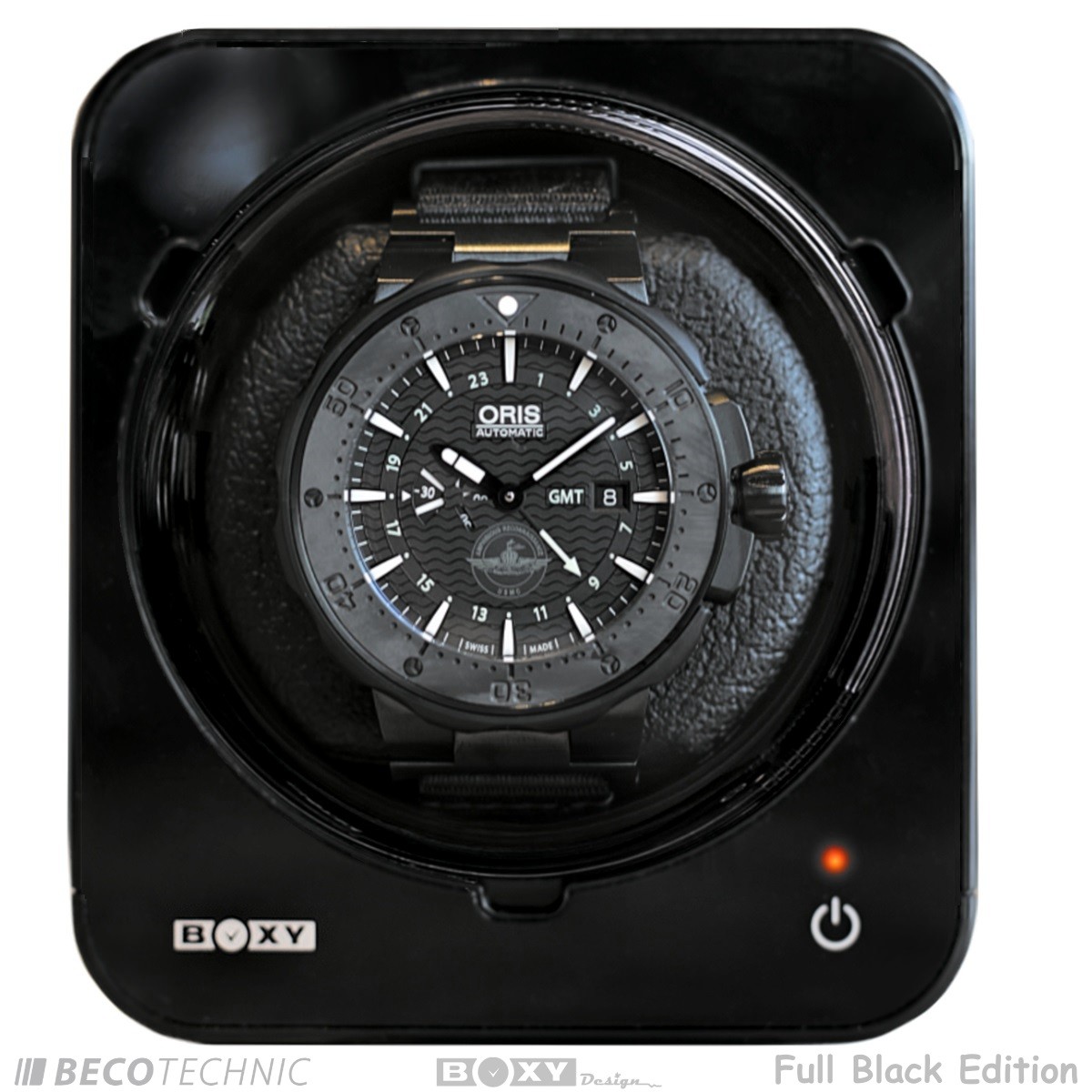 Movimentador 2 relógios Boxy Fancy ALL BLACK DUO watch winder