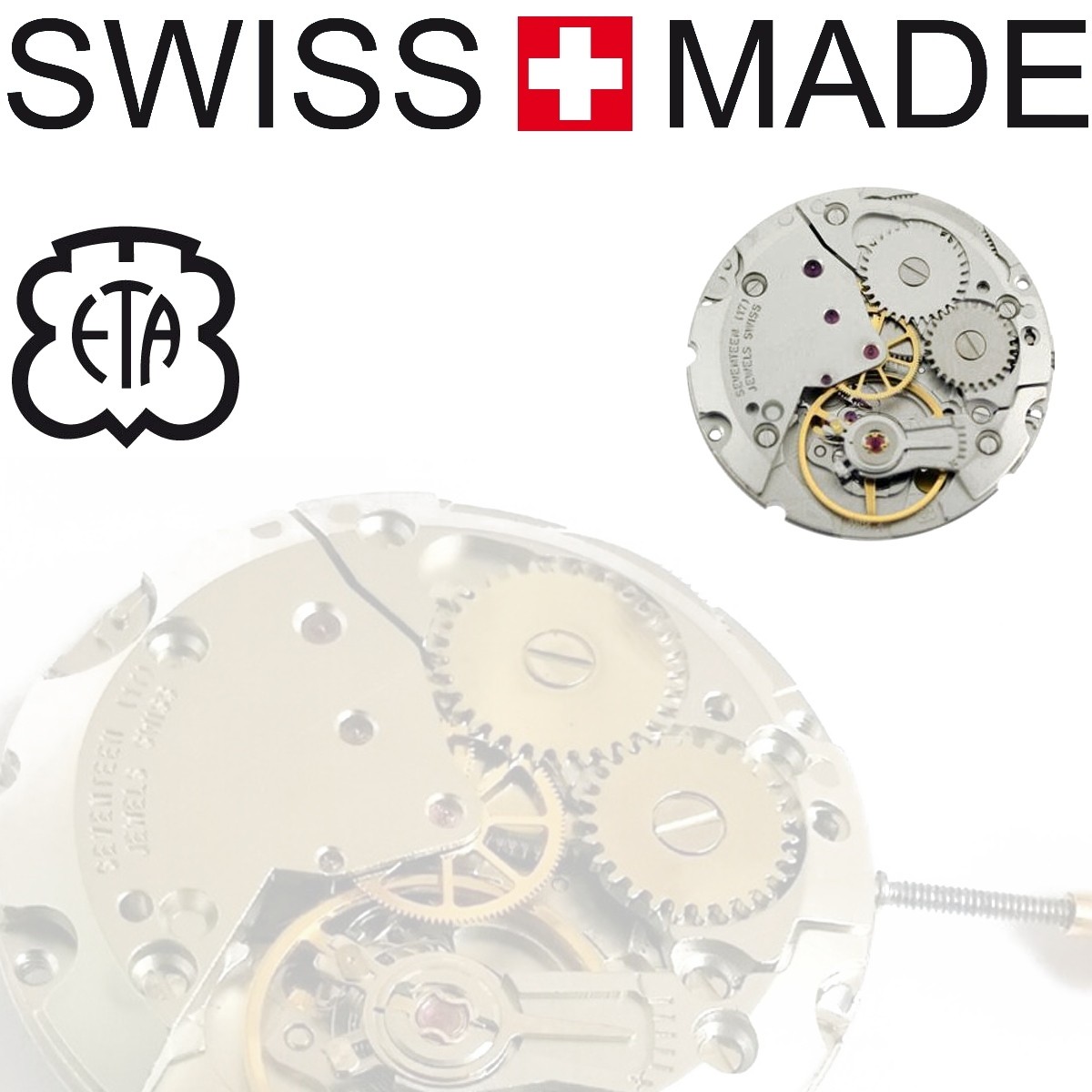 Movimento relógio mecânico calibre ETA 2804 data - Compre um movimento ...