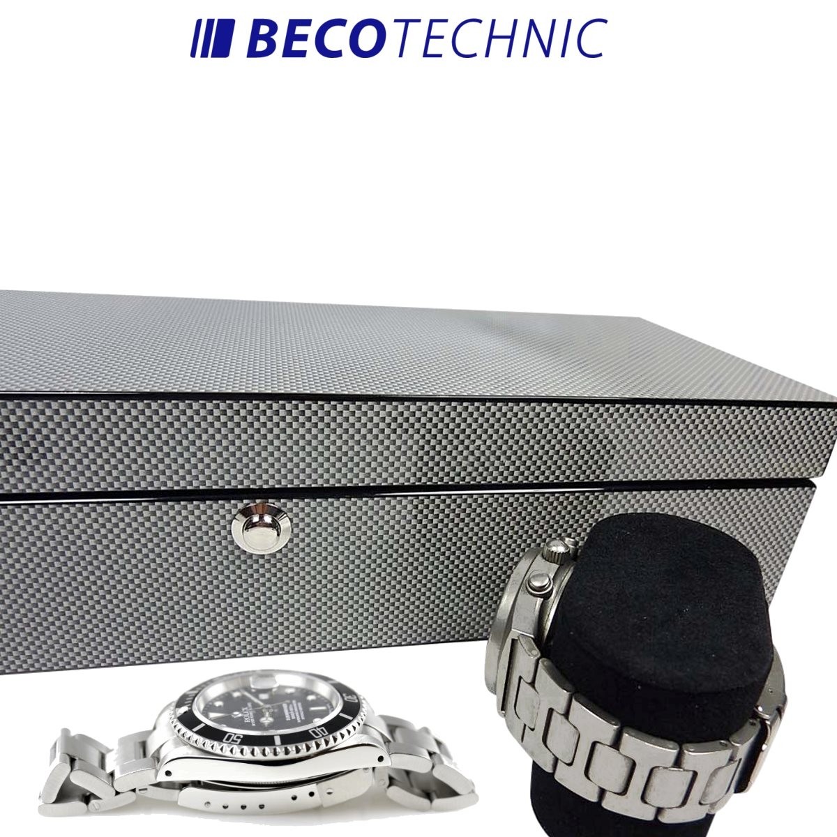 Estojo para relógios BECO TECHNIC Cool Carbon 5 - Caixa expositor ...