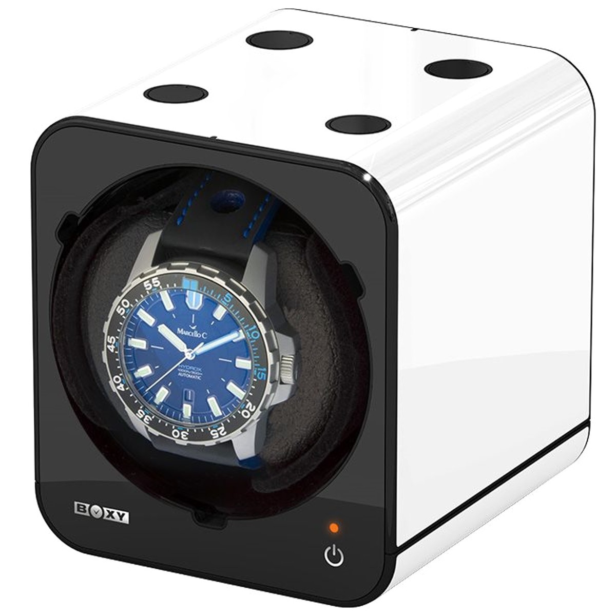 Movimentador para 1 relógio BECO BOXY FANCY BRICK BRANCO watch winder