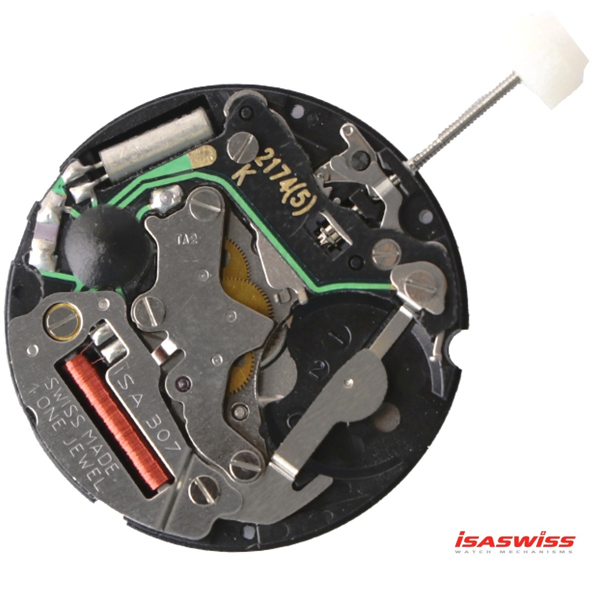 Movimento mecanismo de quartzo ISA 307/103 ISATRONIC - Mudar o ...