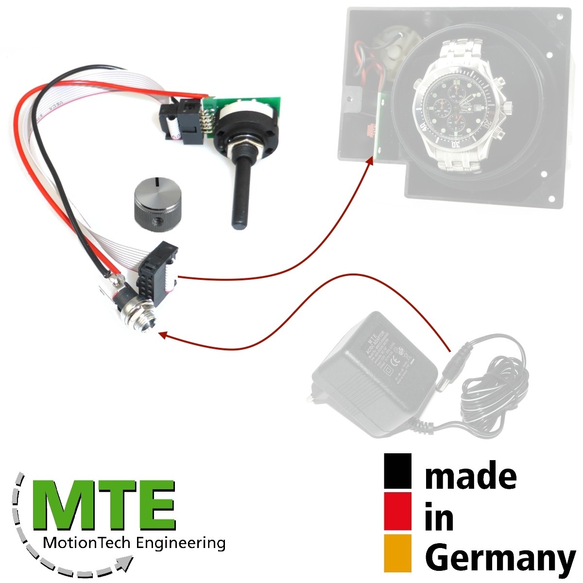 Drehschalter mit Elektronik für MTE WTM Module