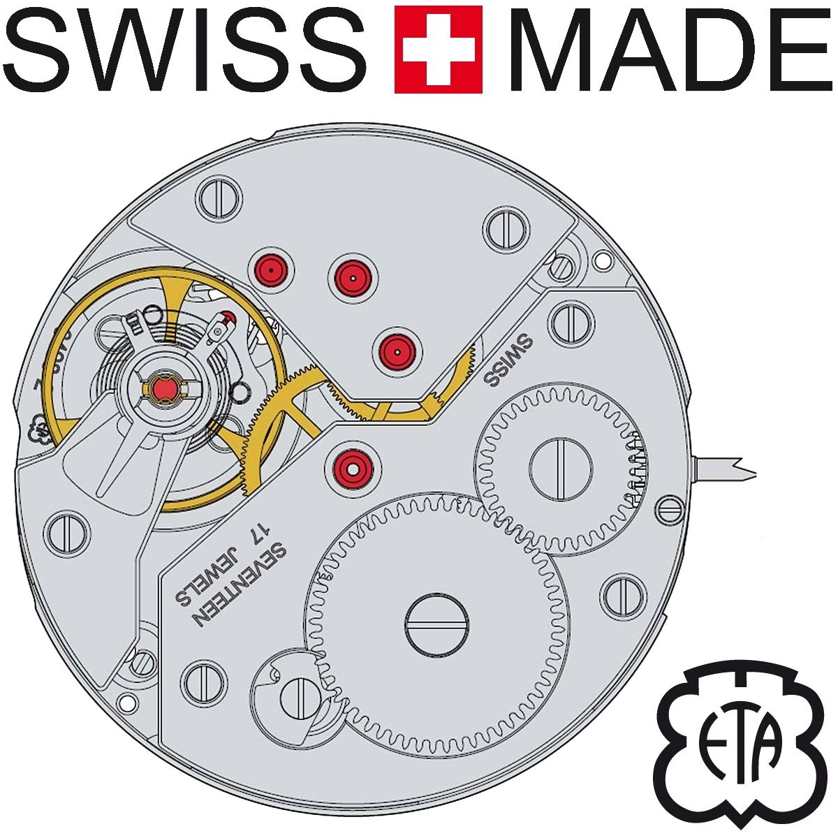 Movimento de relógio Unitas ETA 6498-1 Savonette - Compre o movimento ...