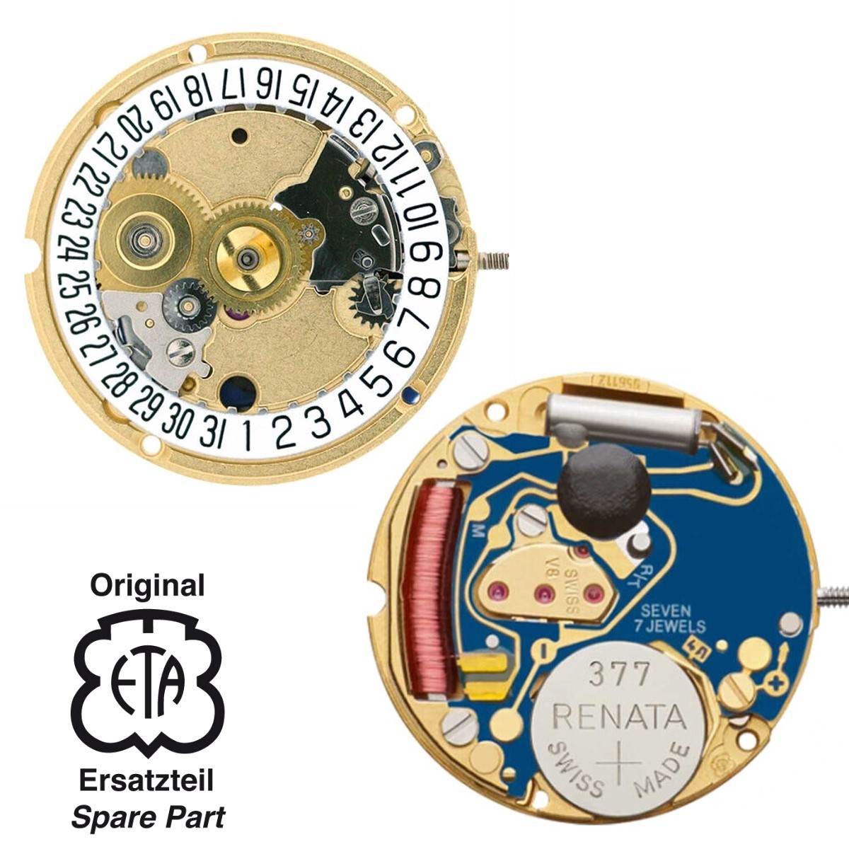 Movimento de quartzo, ETA 955 112 - Loja online de movimentos de ...