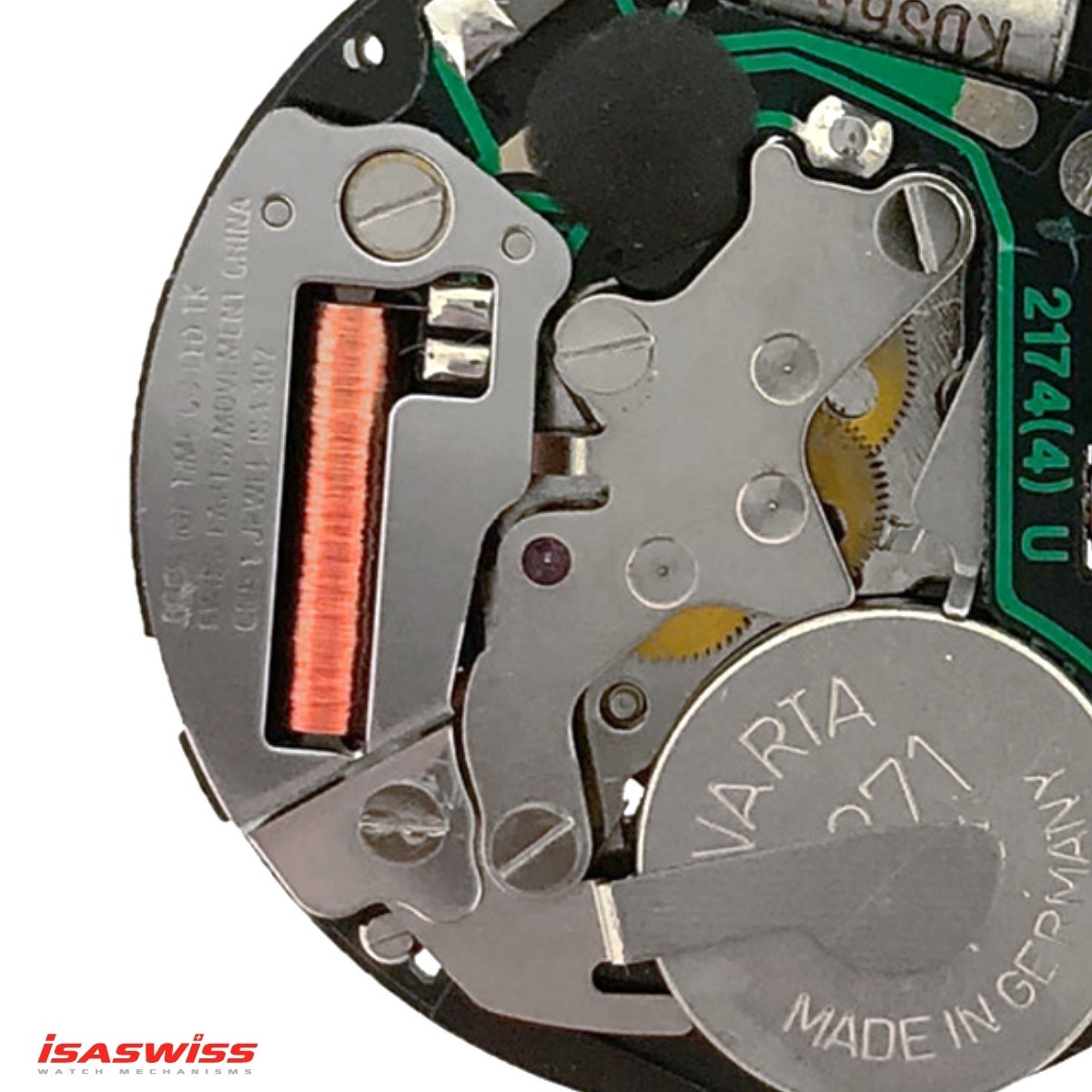 Movimento mecanismo de quartzo ISA 307/103 ISATRONIC - Mudar o ...