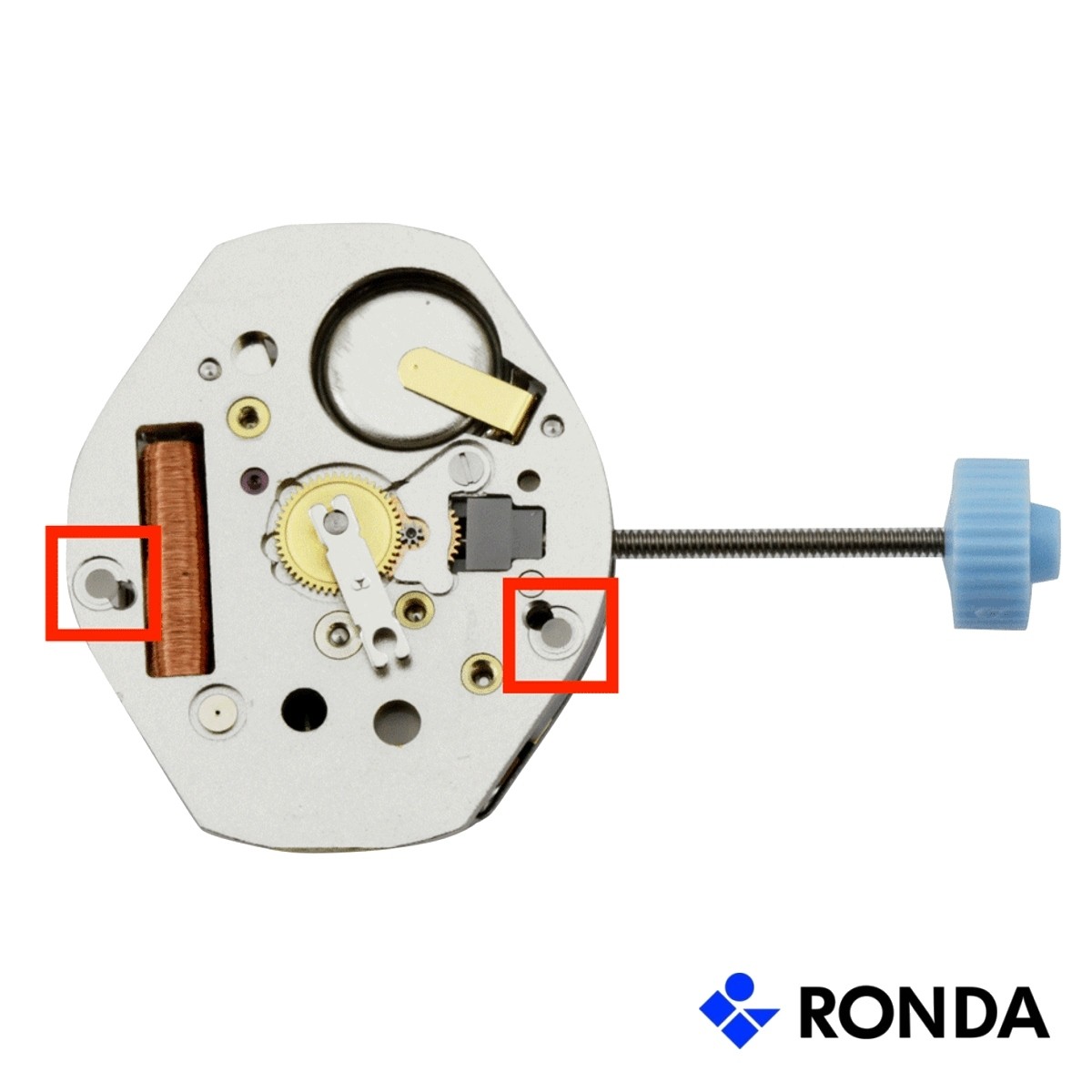 Movimento de quartzo RONDA 762 para relógio - Remova o movimento de quartzo