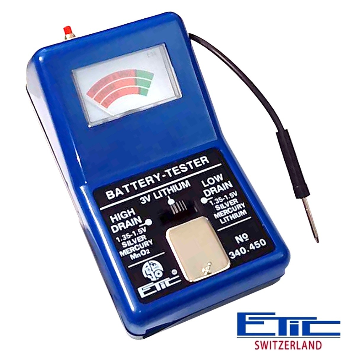 ETIC SWITZERLAND PRO aparelho de teste bateria de relógio 340 450