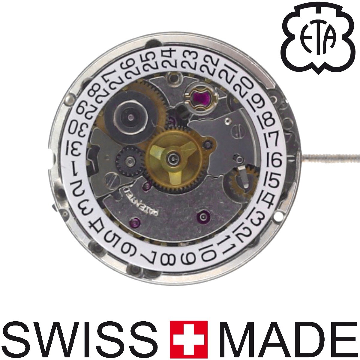 Mecanismo relógio automático ETA 2651 com data - Comprar movimentos ...