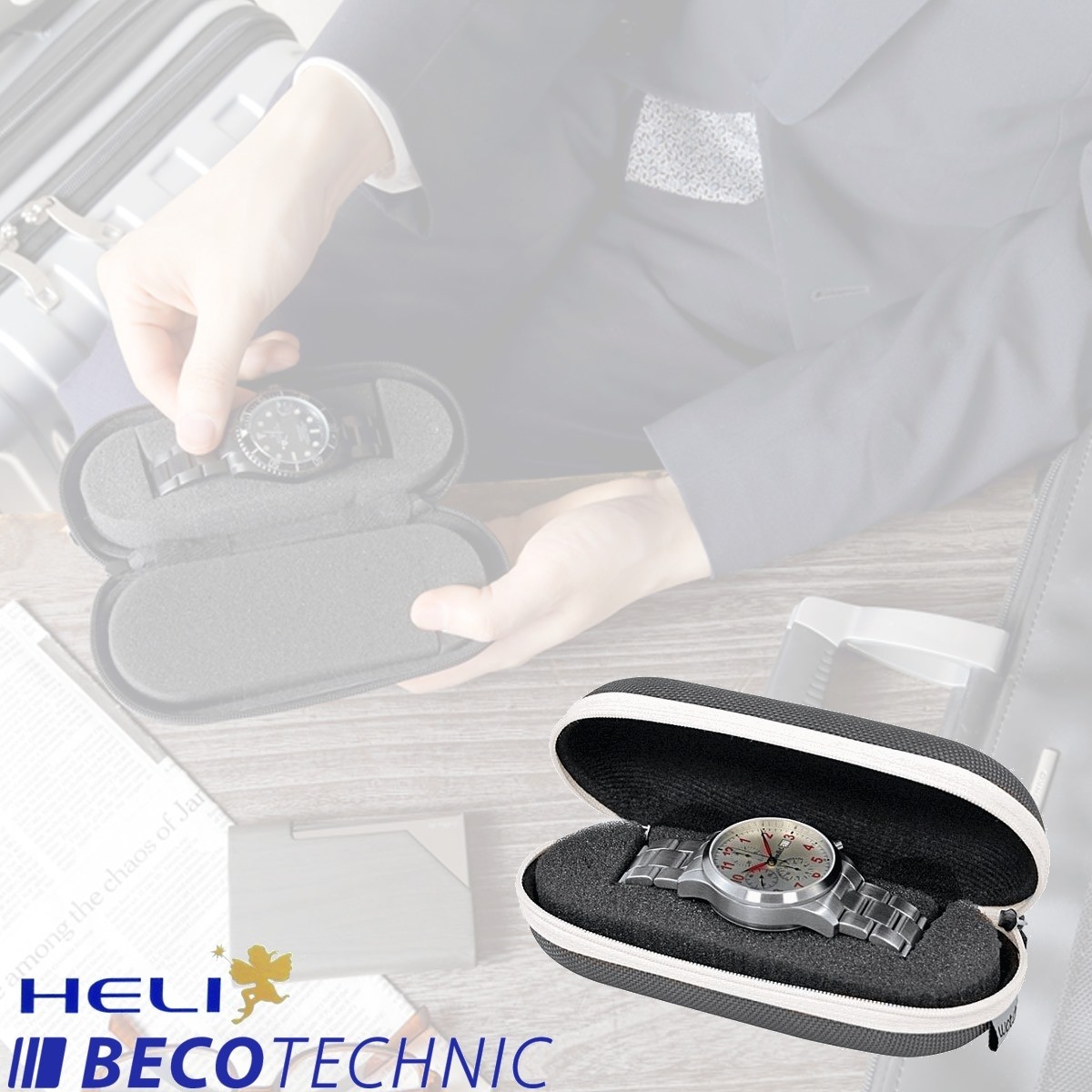 Estojo para relógios WATCH BOX RACING CARBON by Beco